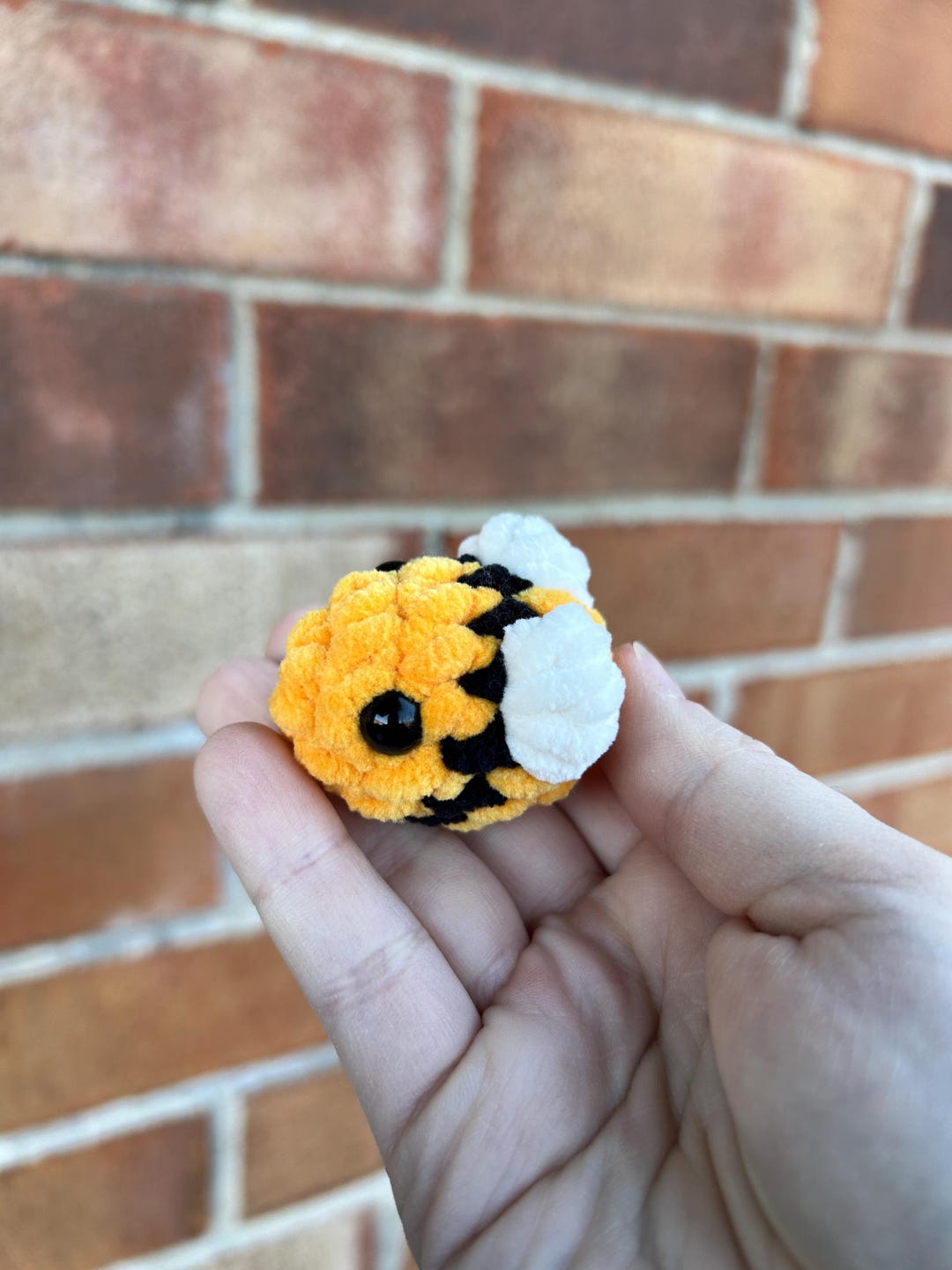 Tiny Bumble Bee Plush, Mini Bee Stuffed Toy, Handmade With Crochet - Etsy