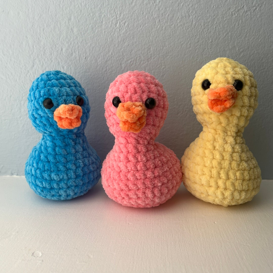 Rubber Ducky Crocheted Stuffie, Stuffed Animal Plush Duck Toy - Etsy