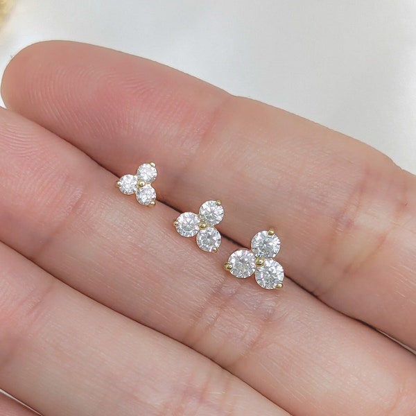 Stone Stud Earrings - Etsy