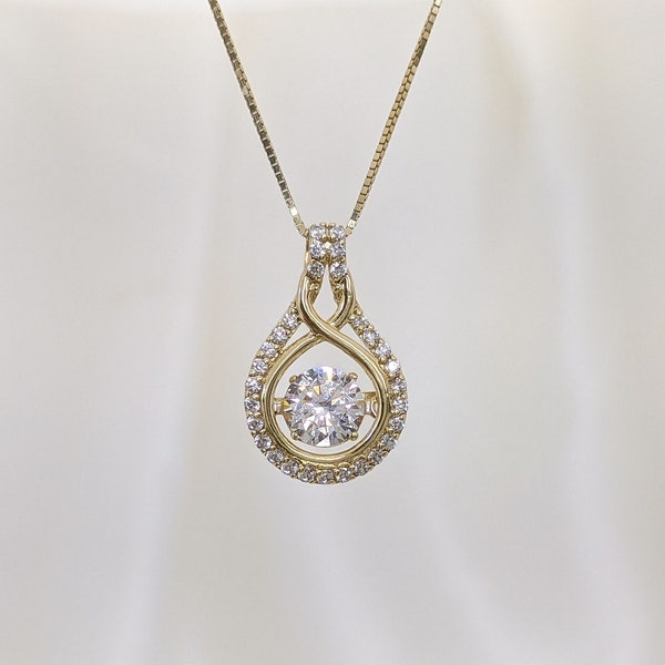 Dancing Diamond Necklace - Etsy