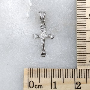 14k Solid Gold Cross Necklace for Child, Baby Gold Cross, Dainty ...