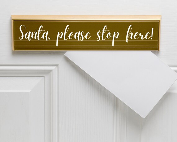 Letter Box Sticker Sticker for Letter Box Santa Please Stop - Etsy