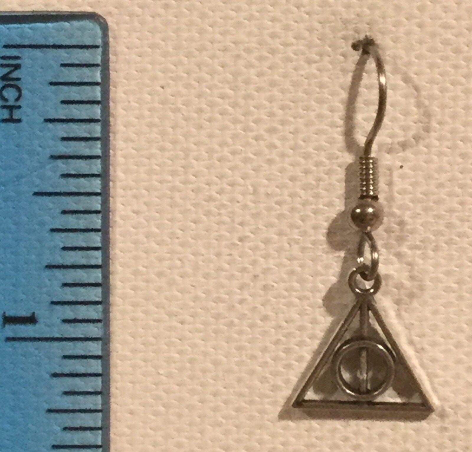 Harry Wizard Potter Deathly Hallows Earrings, Dangle Hook Earrings ...