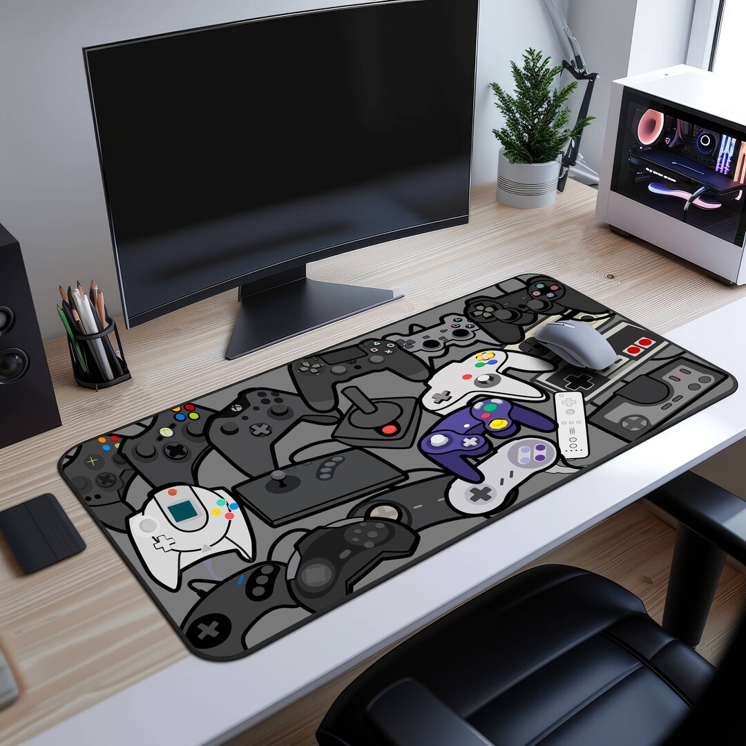 Large Gaming Controller Mouse Pad Desk Mat - Etsy