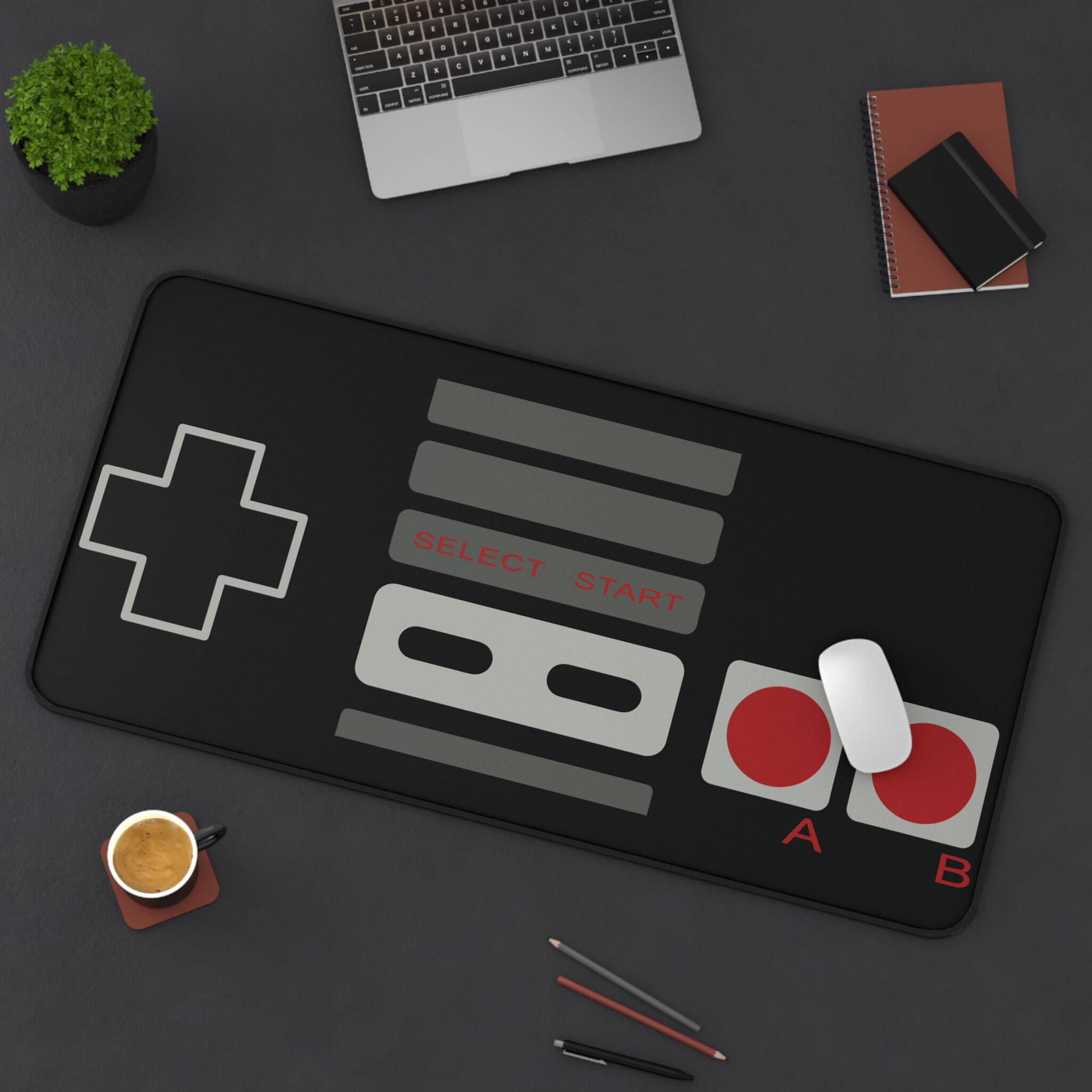 Large NES Controller Mouse Pad, Xxl Mousepad, Cool Mouse Pad, Extra ...