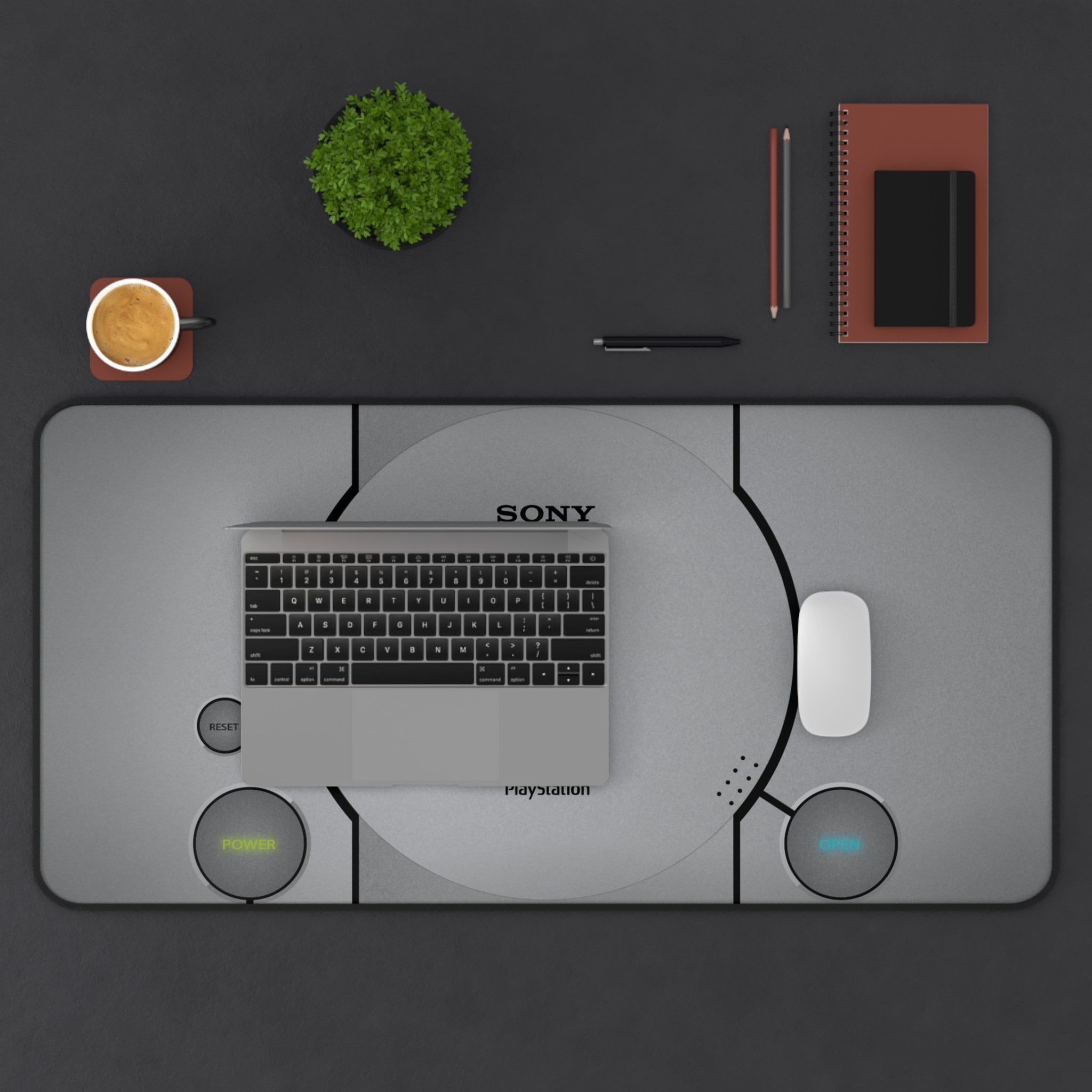 Large Playstation PS1 Desk Mat Mouse Pad - Etsy