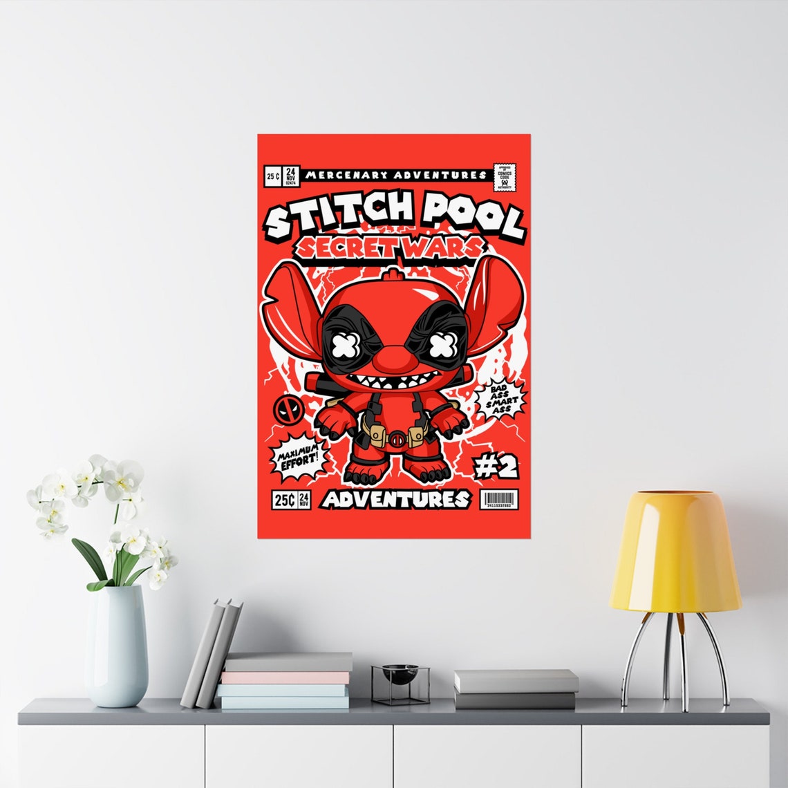 Stitch Pool Funko Pop Poster - Etsy
