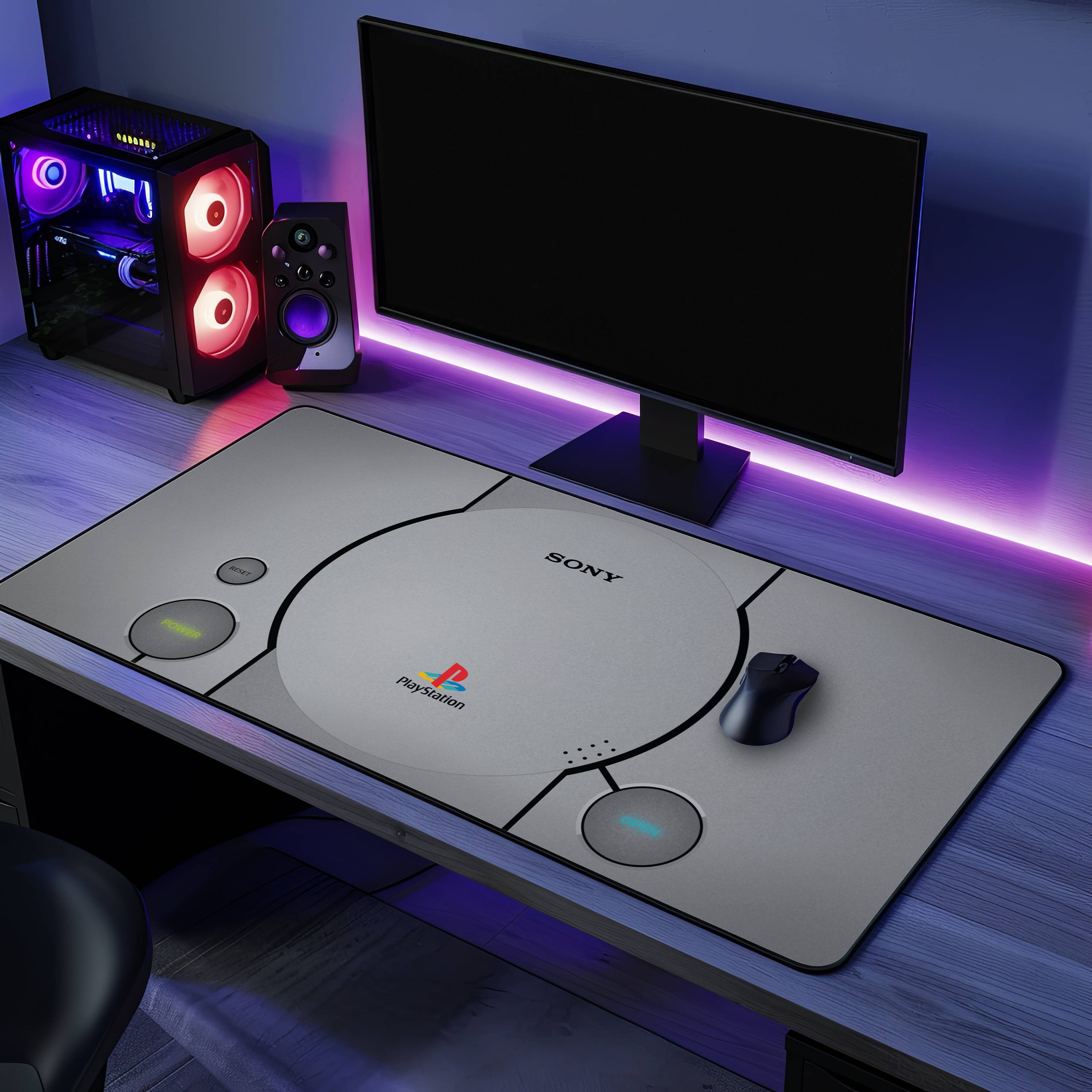 Large Playstation PS1 Desk Mat Mouse Pad - Etsy