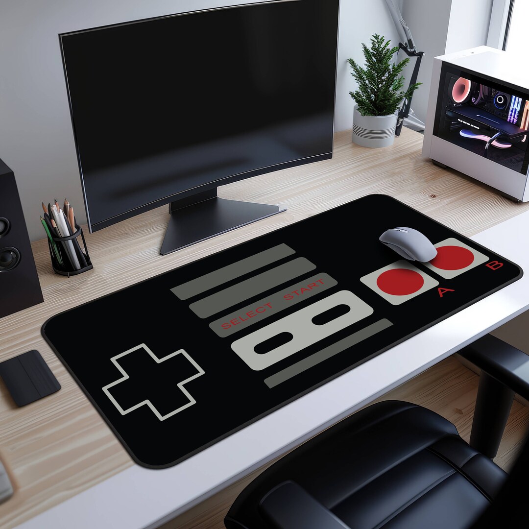 Large NES Controller Mouse Pad, Xxl Mousepad, Cool Mouse Pad, Extra ...
