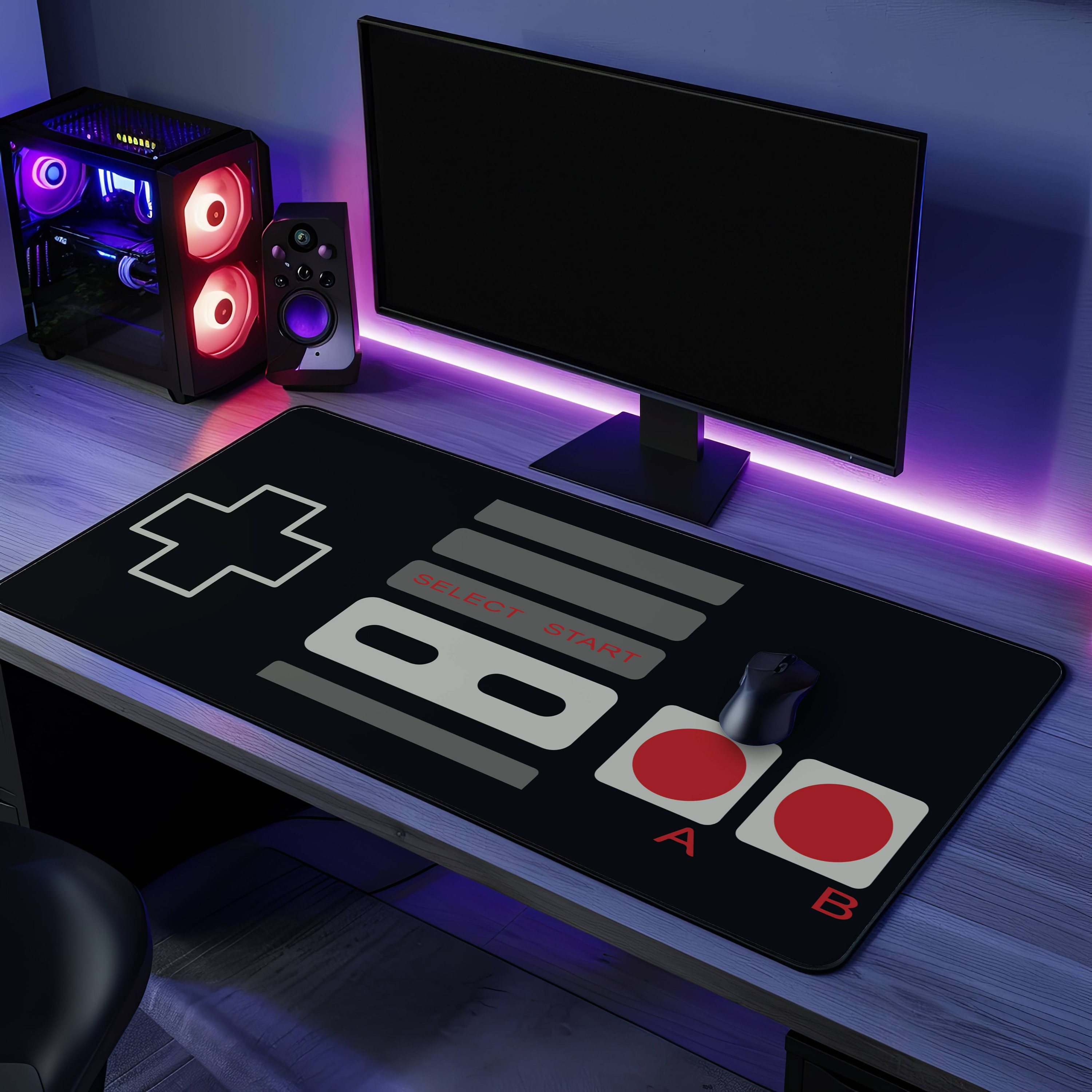 Large NES Controller Mouse Pad, Xxl Mousepad, Cool Mouse Pad, Extra ...