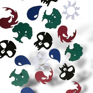 MTG Mana Symbol Confetti / Magic the Gathering / Party Decor / Geeky Birthday Decor ...
