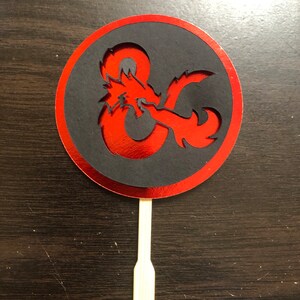 Dungeons and Dragons Cupcake Toppers/ D&D Cake Decor/party Decor/dnd ...