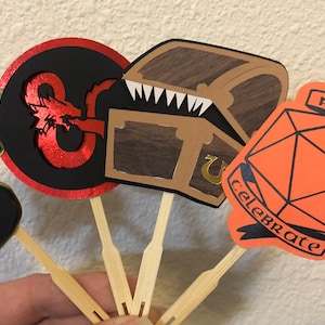 Dungeons and Dragons Cupcake Toppers/ D&D Cake Decor/party Decor/dnd ...