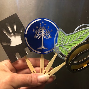 Lotr Themed Cupcake Topper/cake Toppers/ Lotr Party Decor/nerdy Party ...