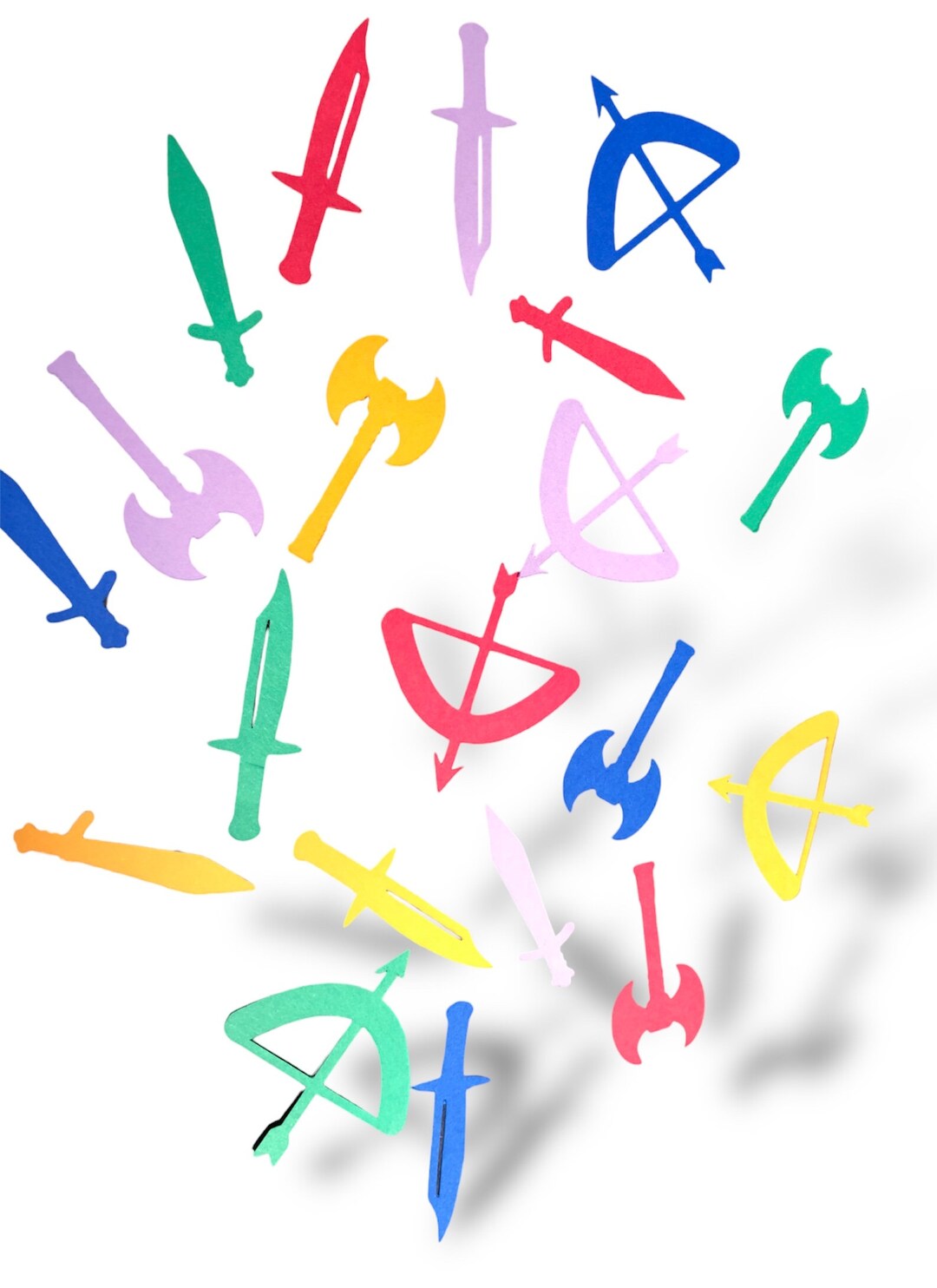 Medieval Weapon Confetti / Axe and Sword Party Scatter / Birthday Decor ...