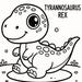 Dinosaur Coloring Pages: Fun Dino Activity for Kids (PDF) - Etsy