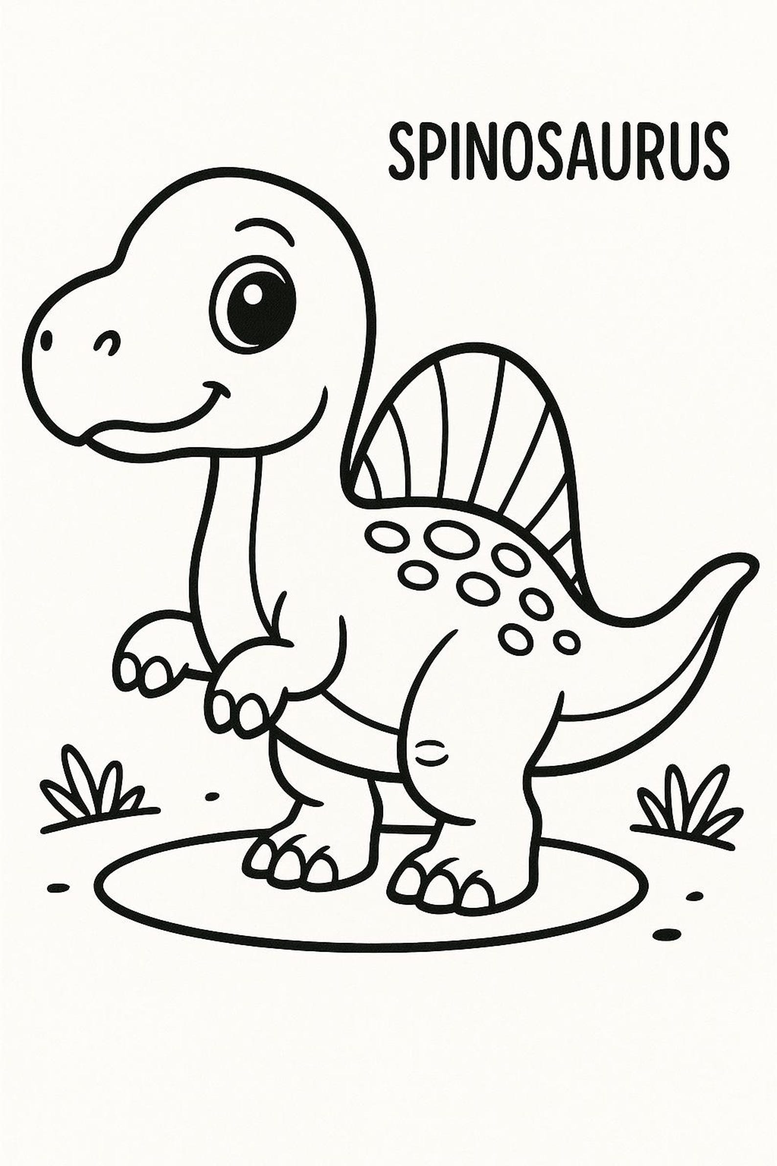 Dinosaur Coloring Pages: Fun Dino Activity for Kids (PDF) - Etsy