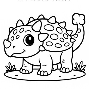Dinosaur Coloring Pages: Fun Dino Activity for Kids (PDF) - Etsy