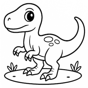 Dinosaur Coloring Pages: Fun Dino Activity for Kids (PDF) - Etsy