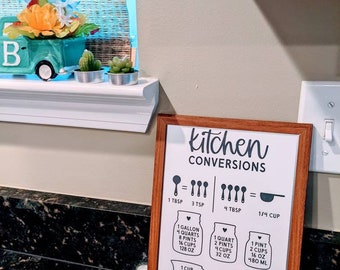 Kitchen Measurement Sign - Etsy