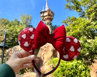 Red Classic Minnie Ears - Etsy