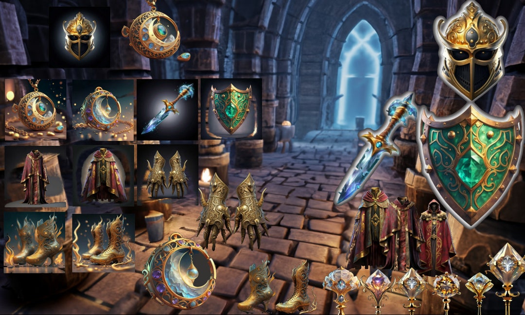 3D RPG ICONS PACK - Etsy