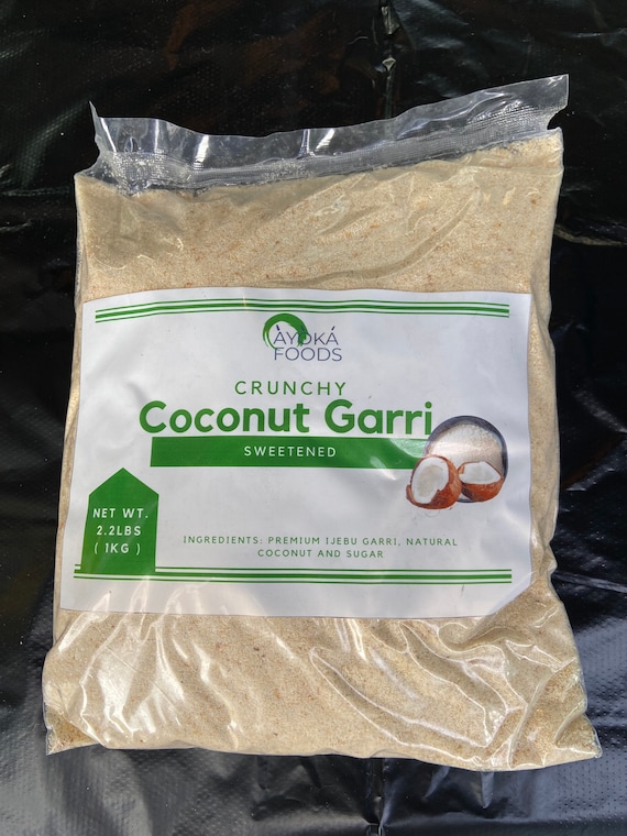 Crispy Sweetened Coconut Garri 2.2lb - Etsy