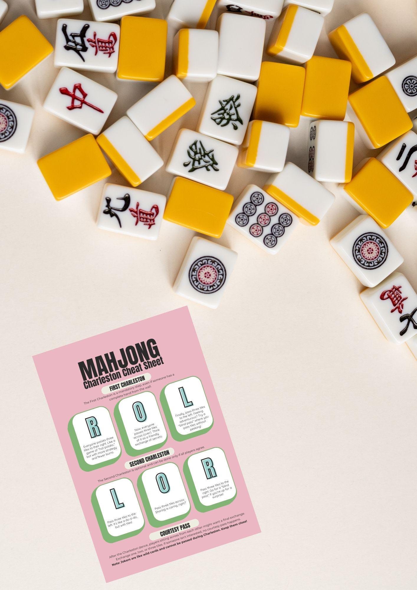 Mahjong Lesson Instant Download | Mahjong Digital Download | Mahjong ...
