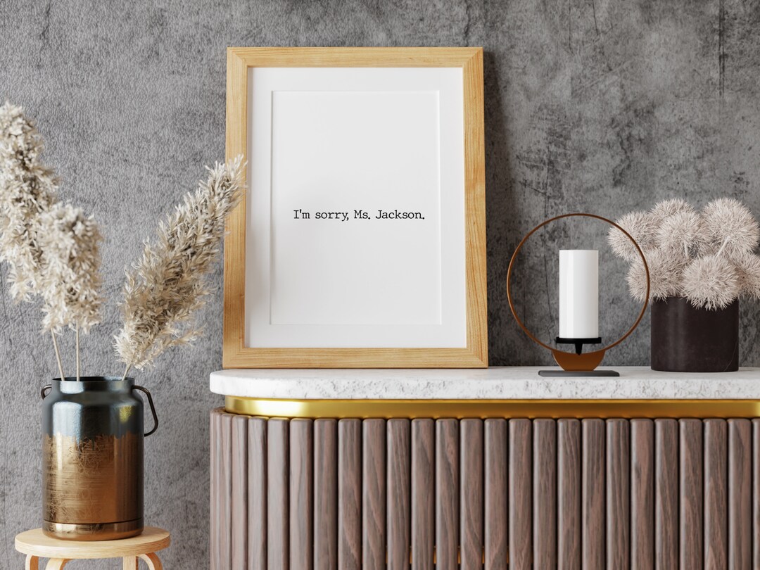I'm Sorry Ms. Jackson / Song Lyrics / Print at Home / Digital Download ...