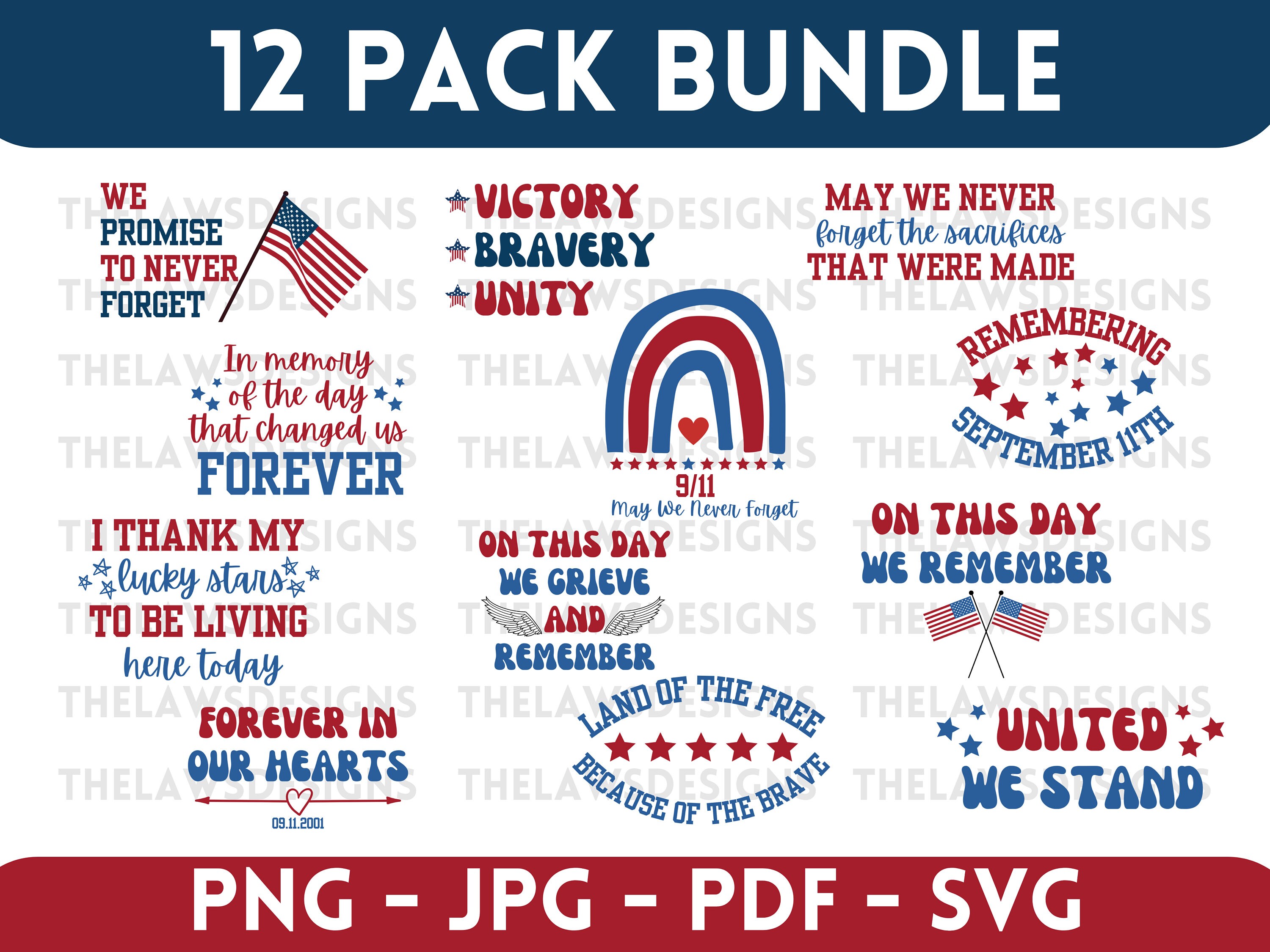 Remembrance Day SVG Bundle, Patriot Day SVG Bundle, September 11 Svg ...