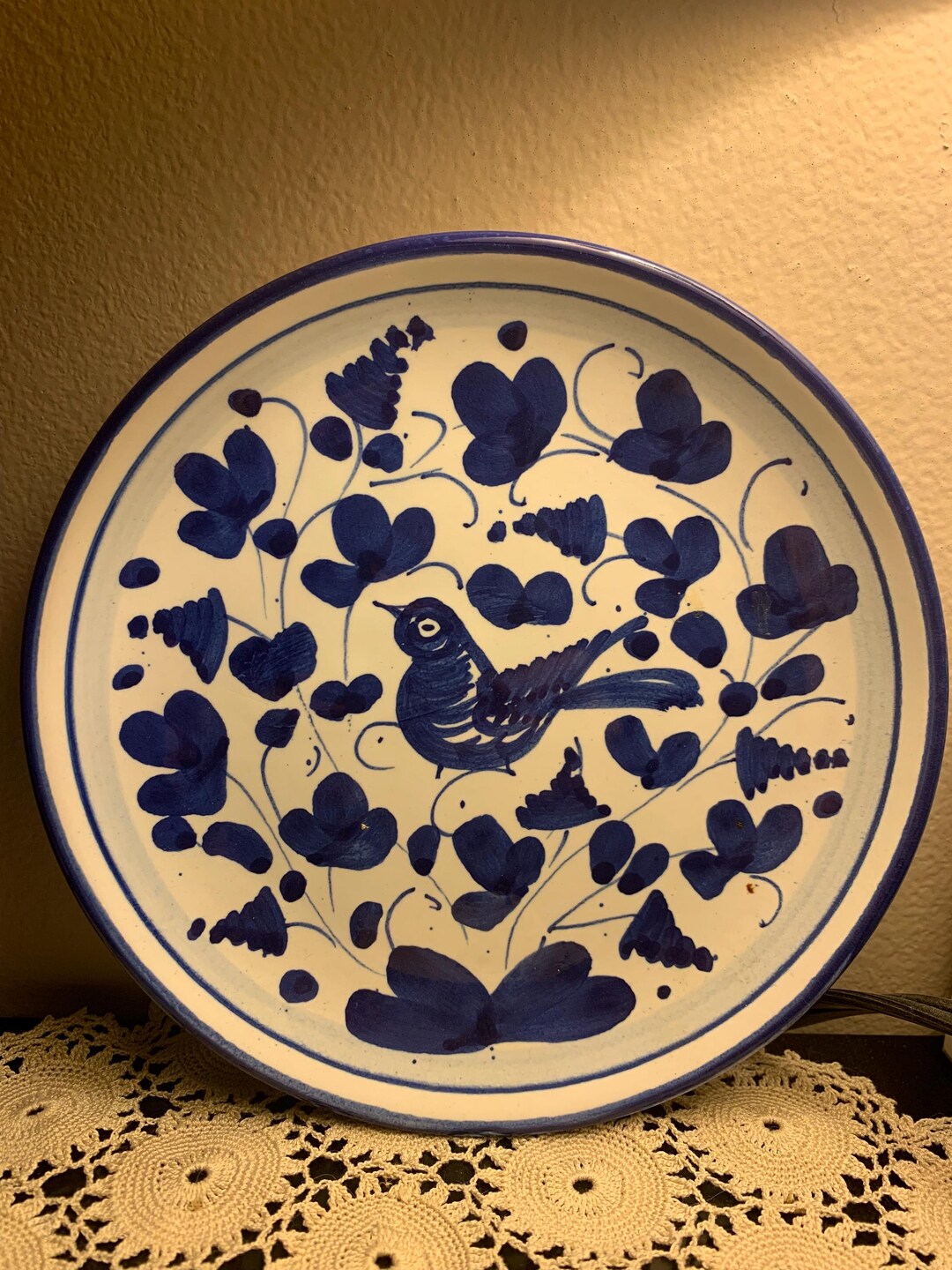 Sberna Deruta Italian Pottery Stamped Decorative Wall Plate Hanging ...