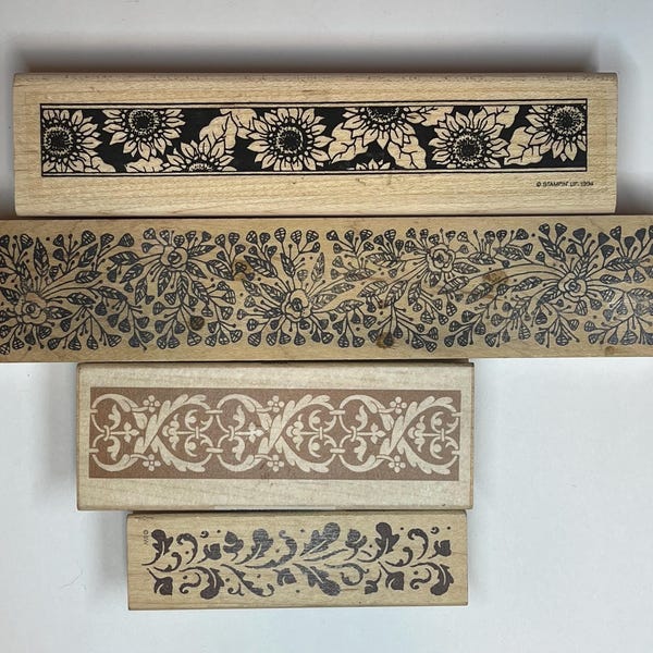 Border Rubber Stamp - Etsy