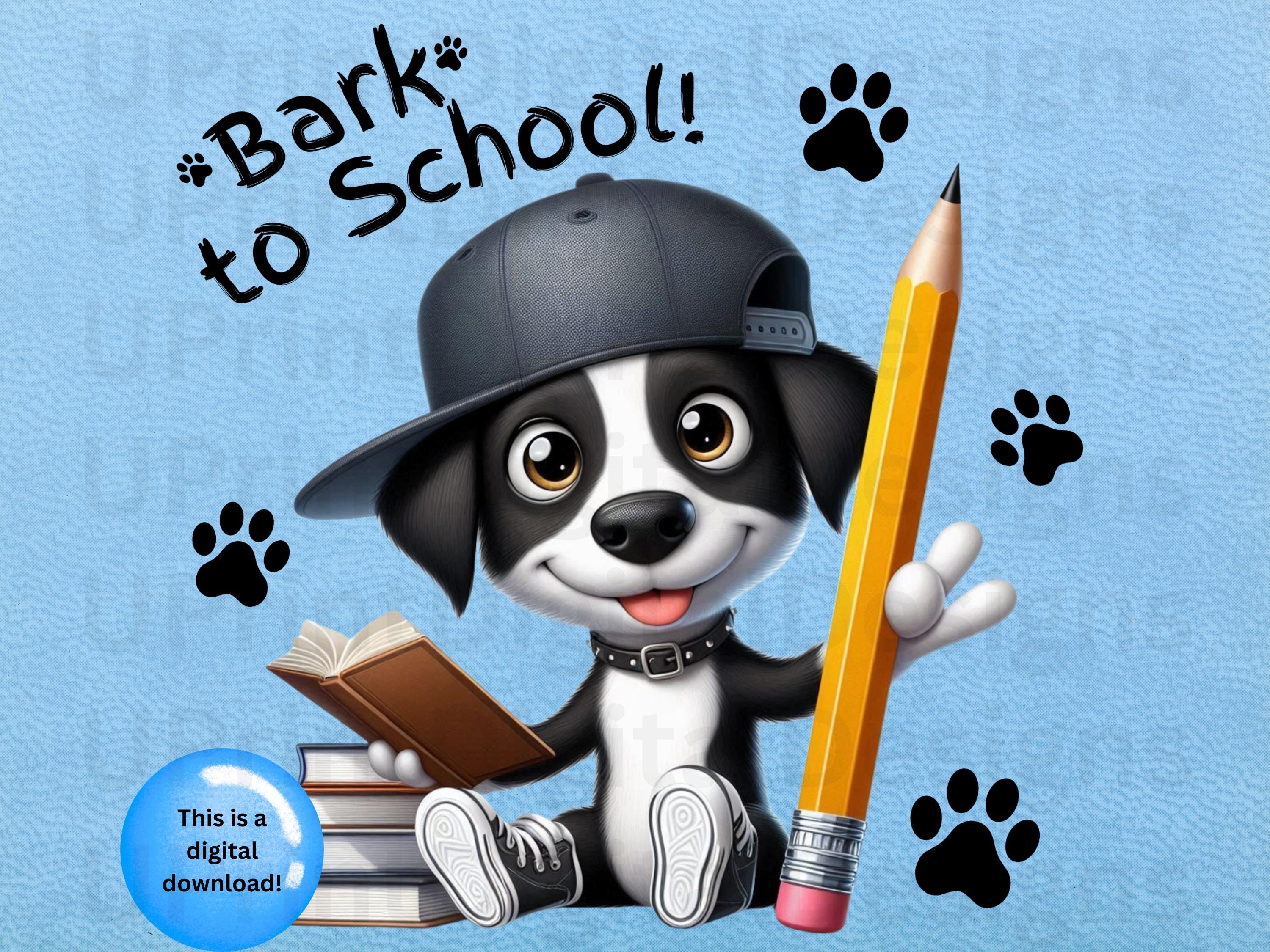 Funny Dog Back to School PNG: Trendy Sublimation Design (digital ...