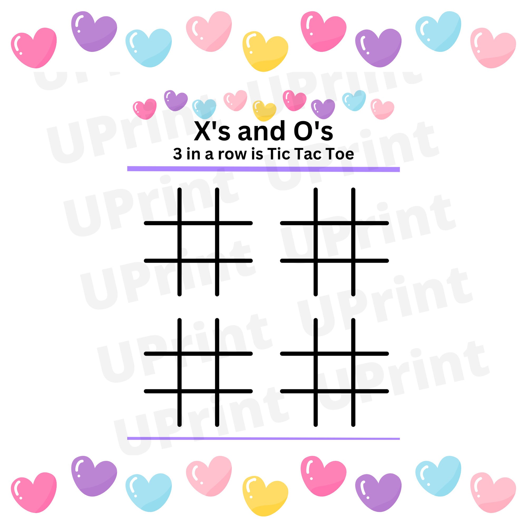 Valentine Game Printable Party Game Printable Valentine Activity Tik ...