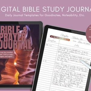 Bible Journal Download for Goodnotes or Print Goodnotes - Etsy