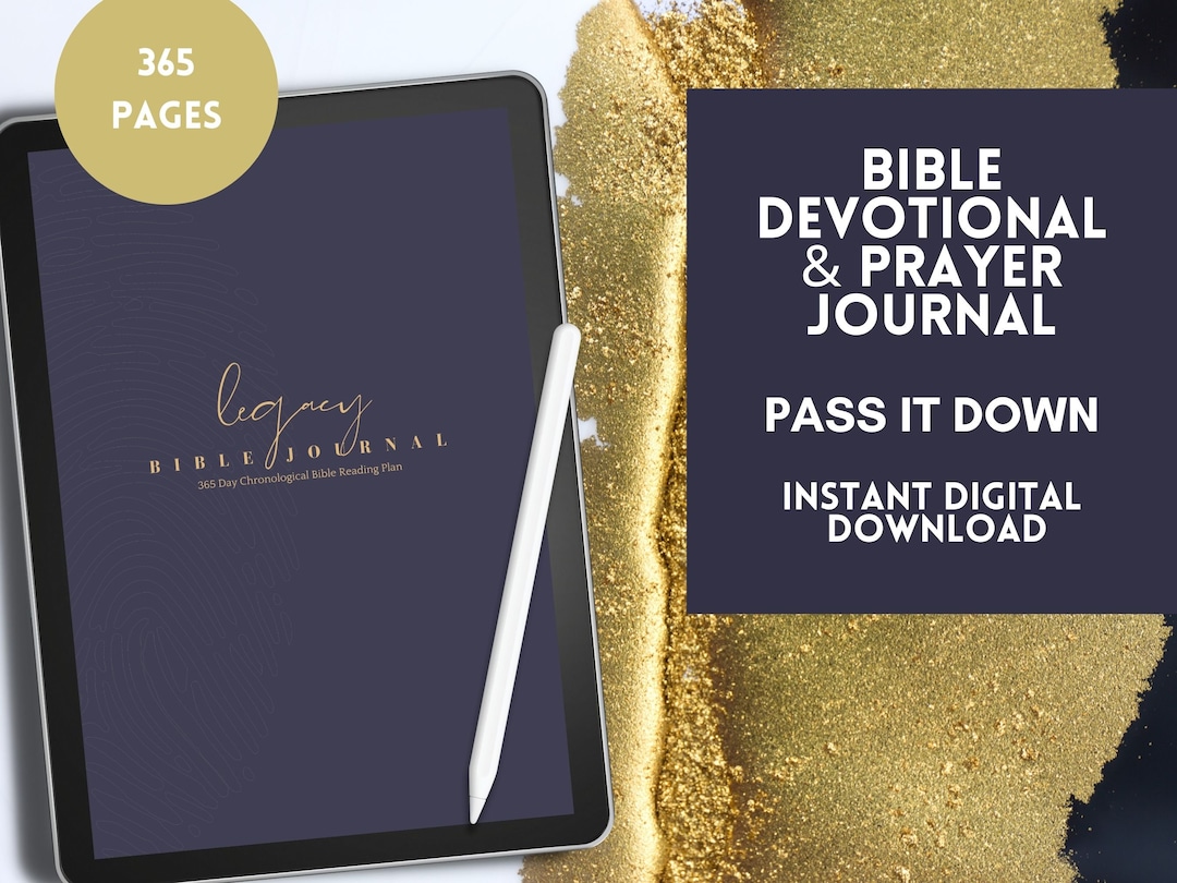 Legacy Bible Journal: 365 Day Chronological Reading Plan With Personal ...