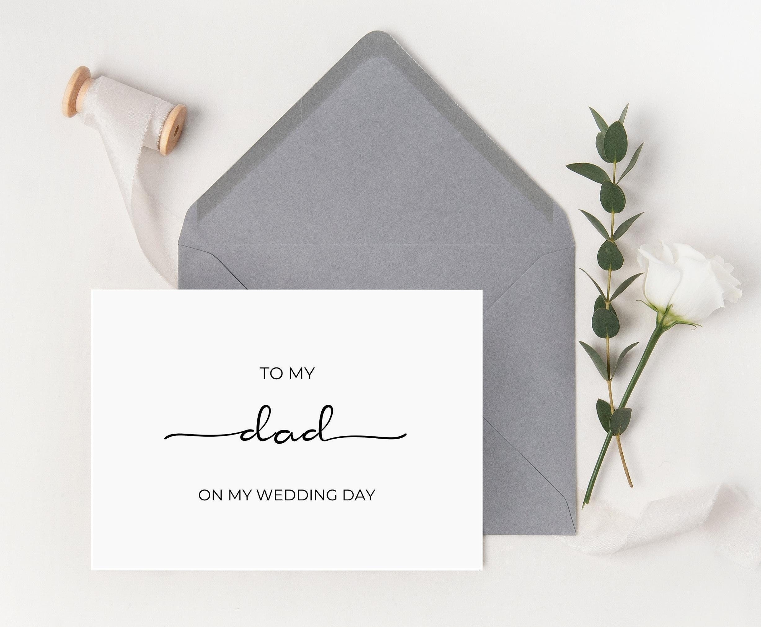Father of the Bride, Father of the Groom, Wedding Day Card, on My ...