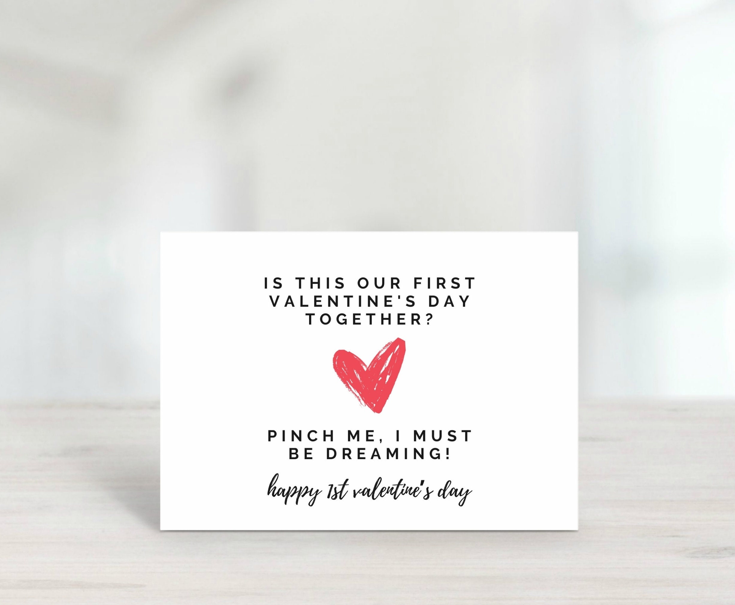 First Valentines, Boyfriend Card, 1st Valentines Card, 1st Valentines ...