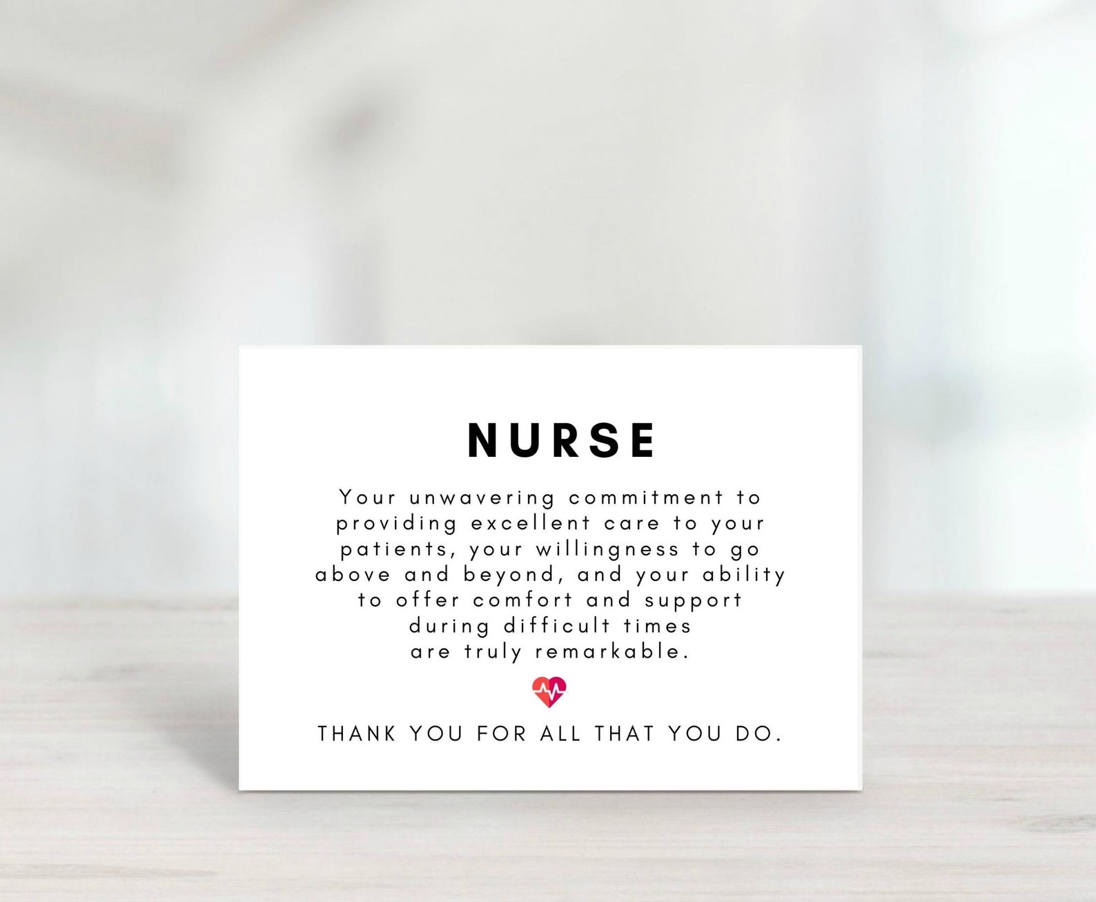 Happy Nurses Week Thank You Card, Medical Thank You, Clinical ...