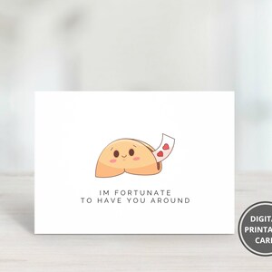 Cute Thank You Card, Fortune Cookie Card, Funny Thank You Card ...