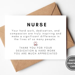 Nurse Appreciation Card, Happy Nurses Week, Thank You Nurses Card ...