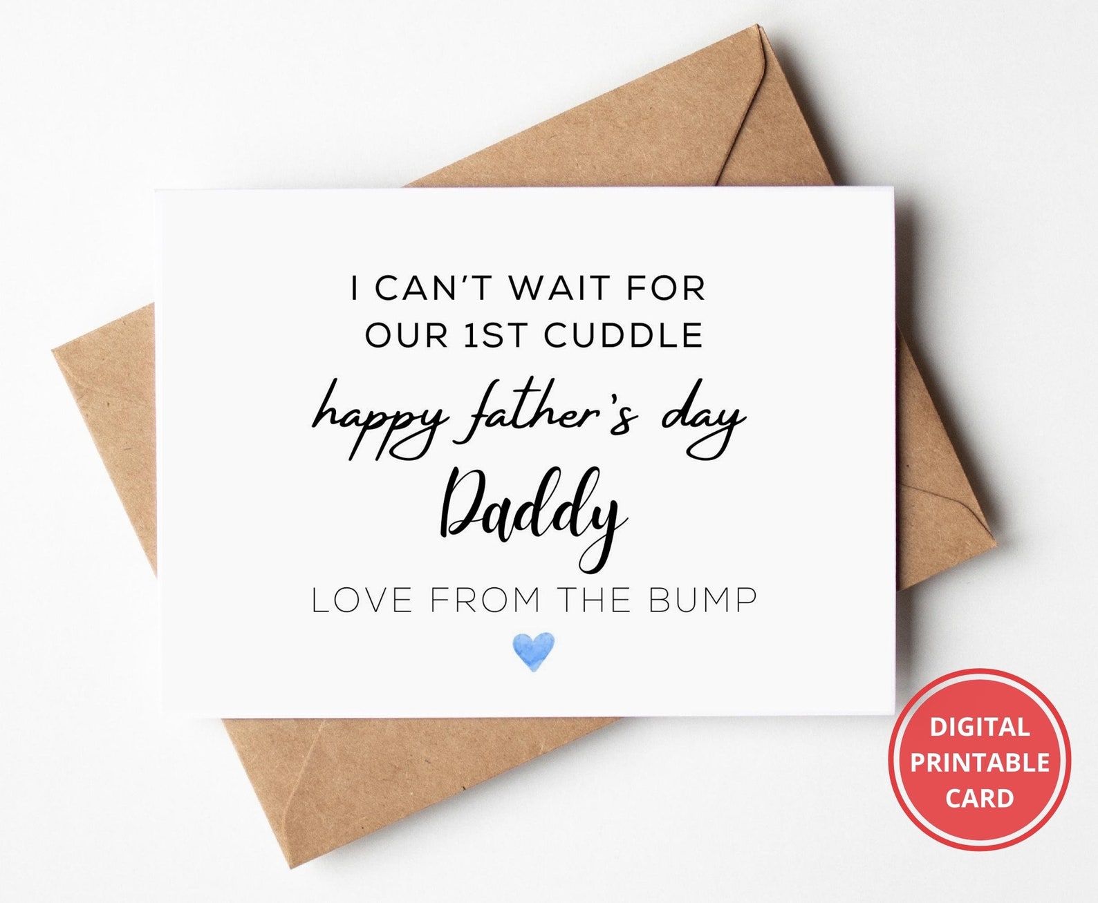 First Fathers Day Card From the Bump, Dad to Be Card, Daddy to Be Card ...