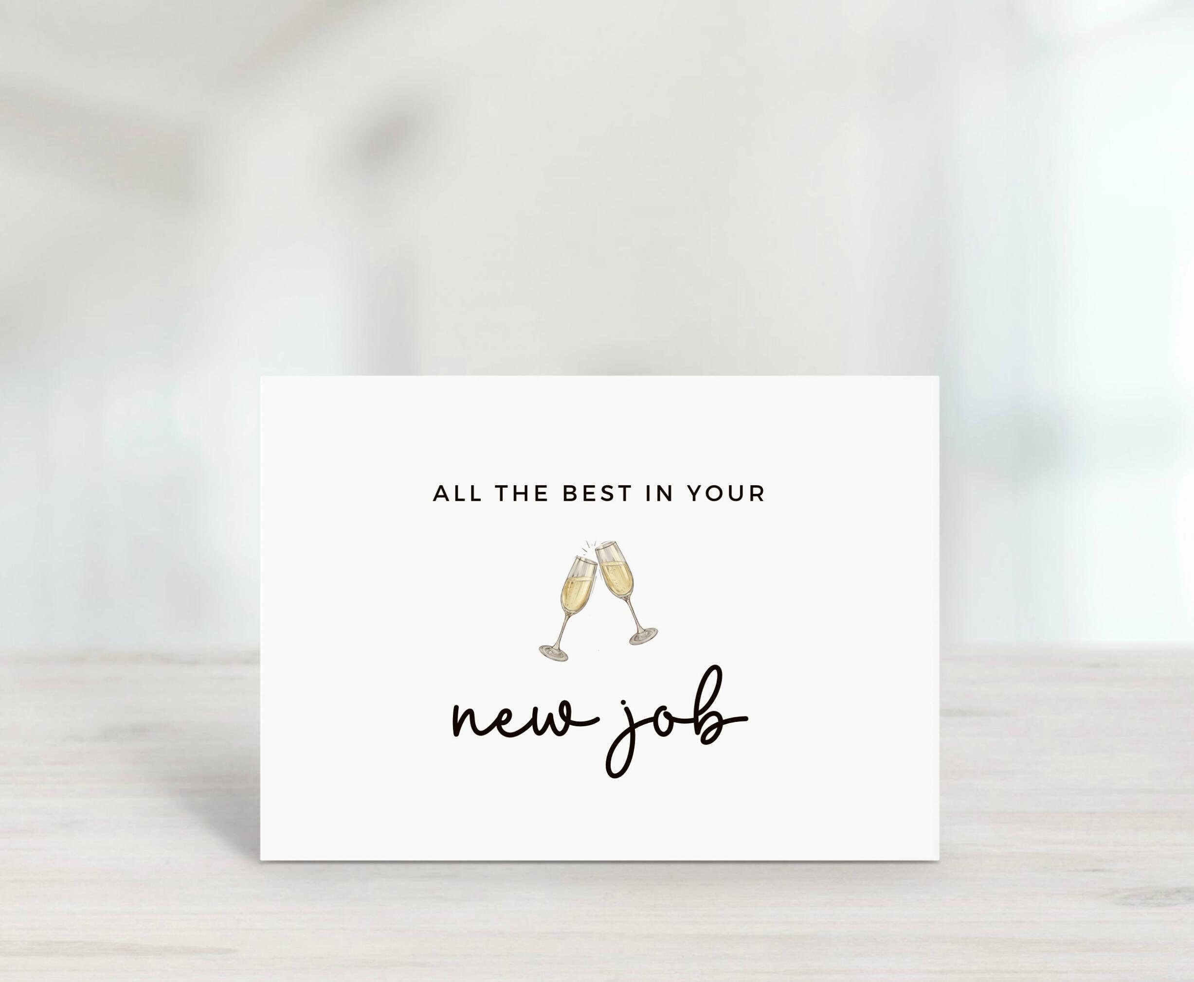 New Job Card Congratulations Card Leaving Card Good Luck - Etsy