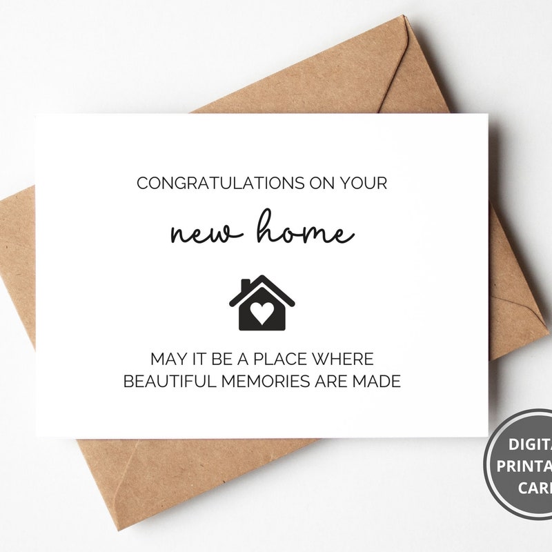 New Home Card - Etsy