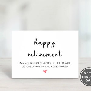 Happy Retirement Card, Good Luck on Your Retirement Printable Card ...