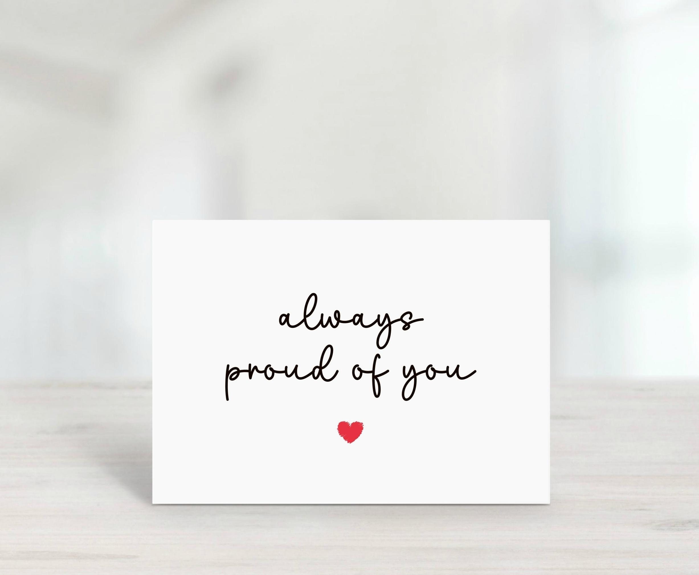 Proud of You Card, Well Done Card, Congrats Card, Encouragement ...