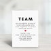 Employee Appreciation Card, Team Thank You, Corporate Thank You ...