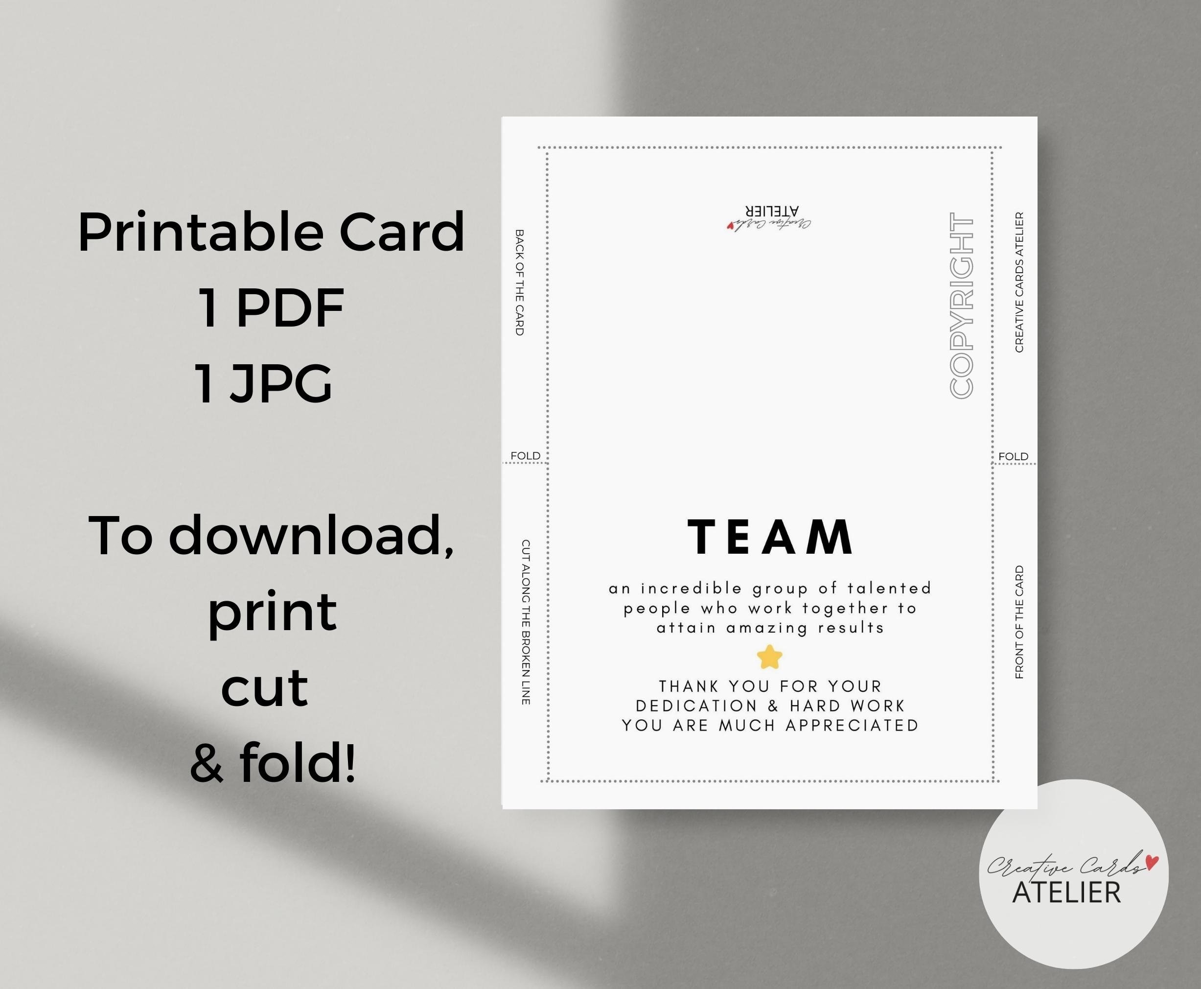 Team Thank You, Card From Team, Appreciation, Team Building, Teammates ...