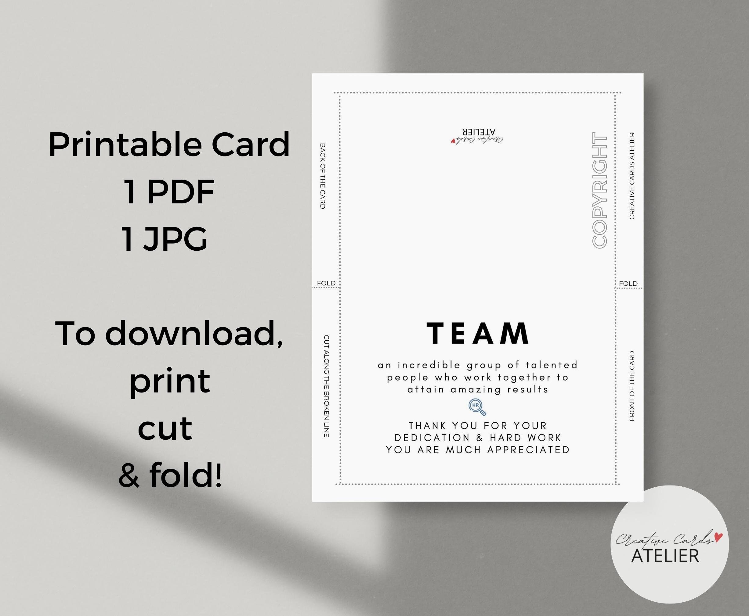 Human Resources, Employee Appreciation Card, HR Manager, HR Team ...