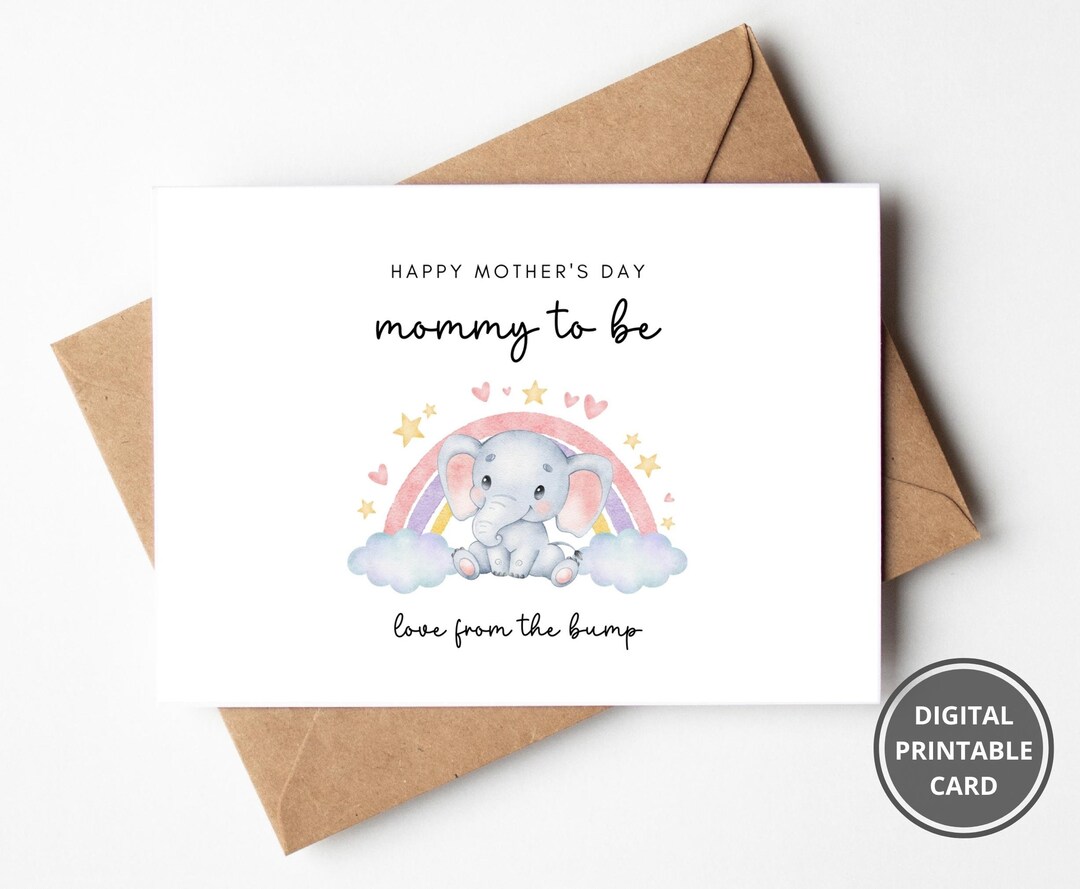 Mummy to Be, Printable Mothers Day Card, From Bump, Mammy, Mommy to Be ...